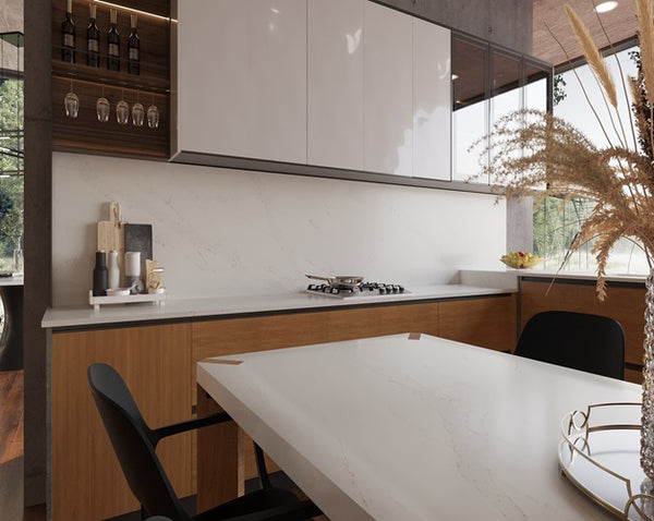 Calacatta Caldia BQ8926 Vicostone Quartz | Exotic Collection – Granite Republic